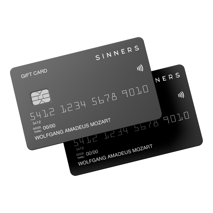 Tarjeta de Regalo Sinners – El Regalo Perfecto, Sin Límites